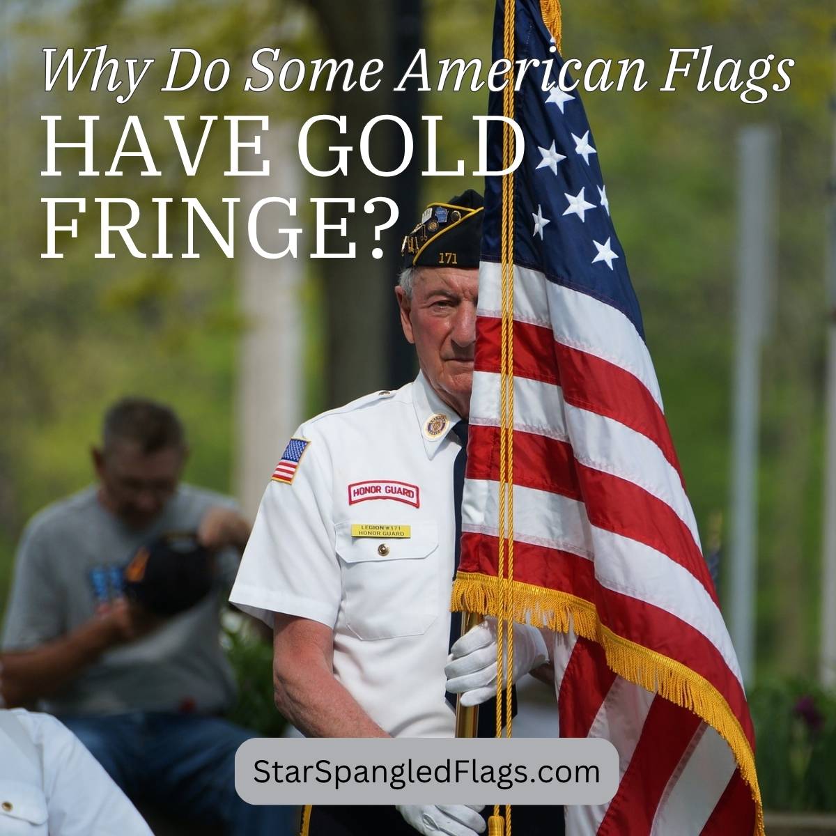 Why do some American flags have gold fringe? - StarSpangledFlags.com
